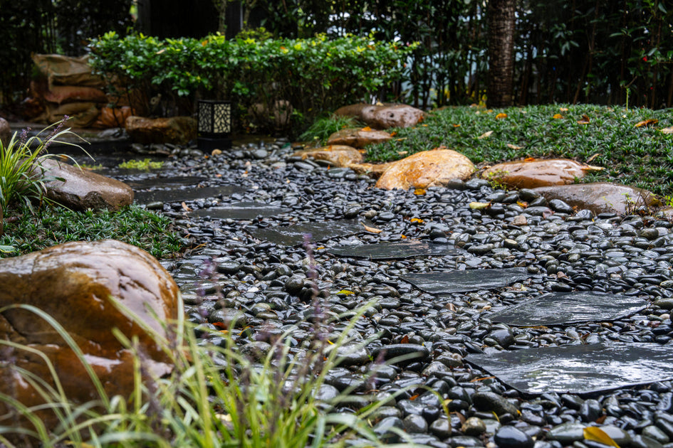 How to use river stone in your garden – Plateau Landscape Supplies ...