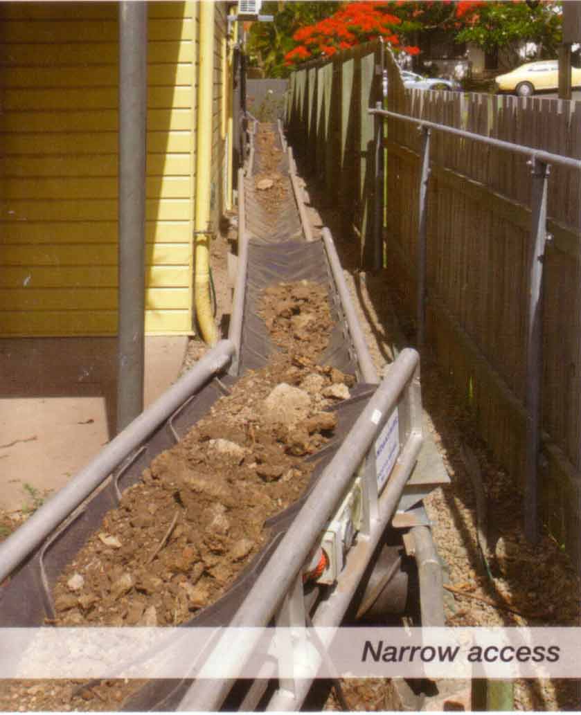 Soil Conveyor 4.5 meter long (with Enlarged Hopper and wheel trolley ...