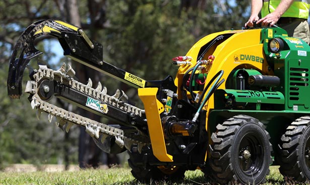 Attachment Chain Digger Trencher suit Kanga loader – Plateau Landscape ...