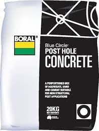 Cement - Post Hole Mix 20kg – Plateau Landscape Supplies & Greenstar Hire