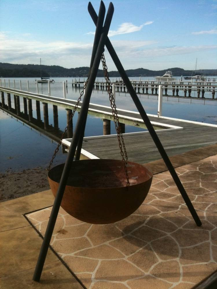Fire Pit - Tripod – Plateau Landscape Supplies & Greenstar Hire