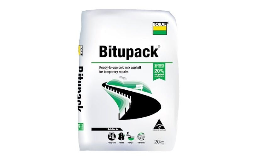 BORAL BITUPAK ASPHALT 20KG BAG Cold Lay Asphalt – Plateau Landscape ...