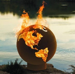 FIRE PIT WORLD GLOBE – Plateau Landscape Supplies & Greenstar Hire